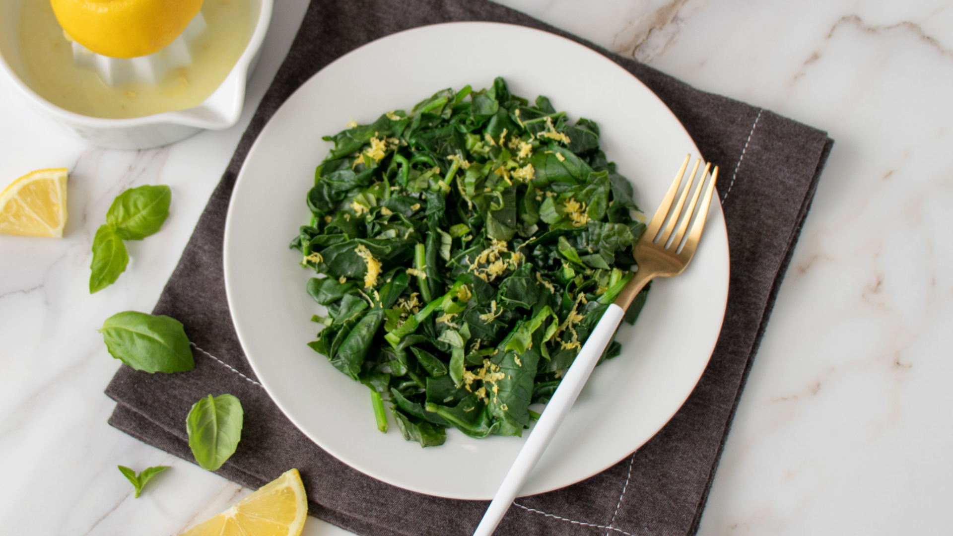 Lemon Basil Steamed Greens | Fitness Blender