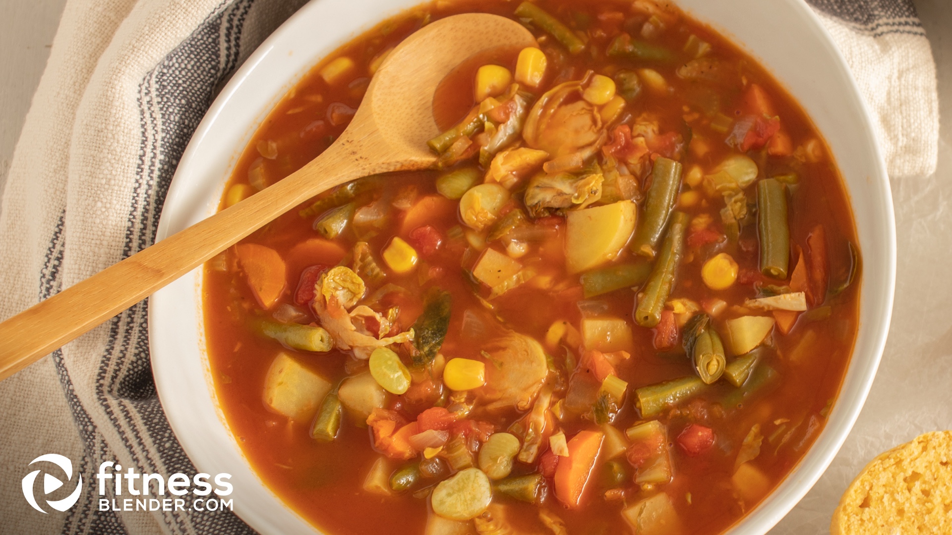 Veggie Brunswick Stew with Whole Wheat Cornbread Muffins | Fitness Blender