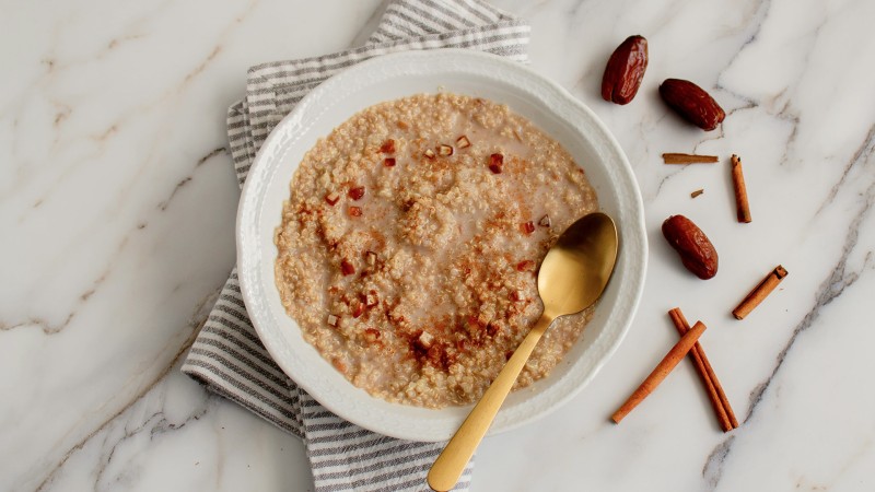 Grain Porridge Made with Quinoa and Dates | Fitness Blender