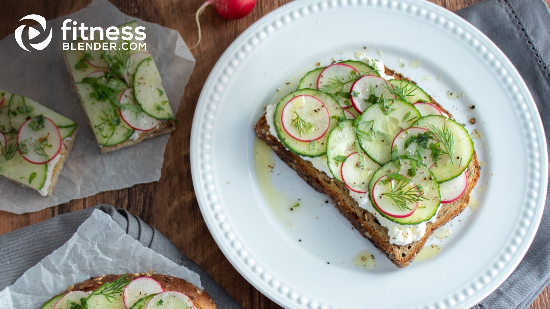 Open-Faced Mini Tea Sandwiches | Fitness Blender