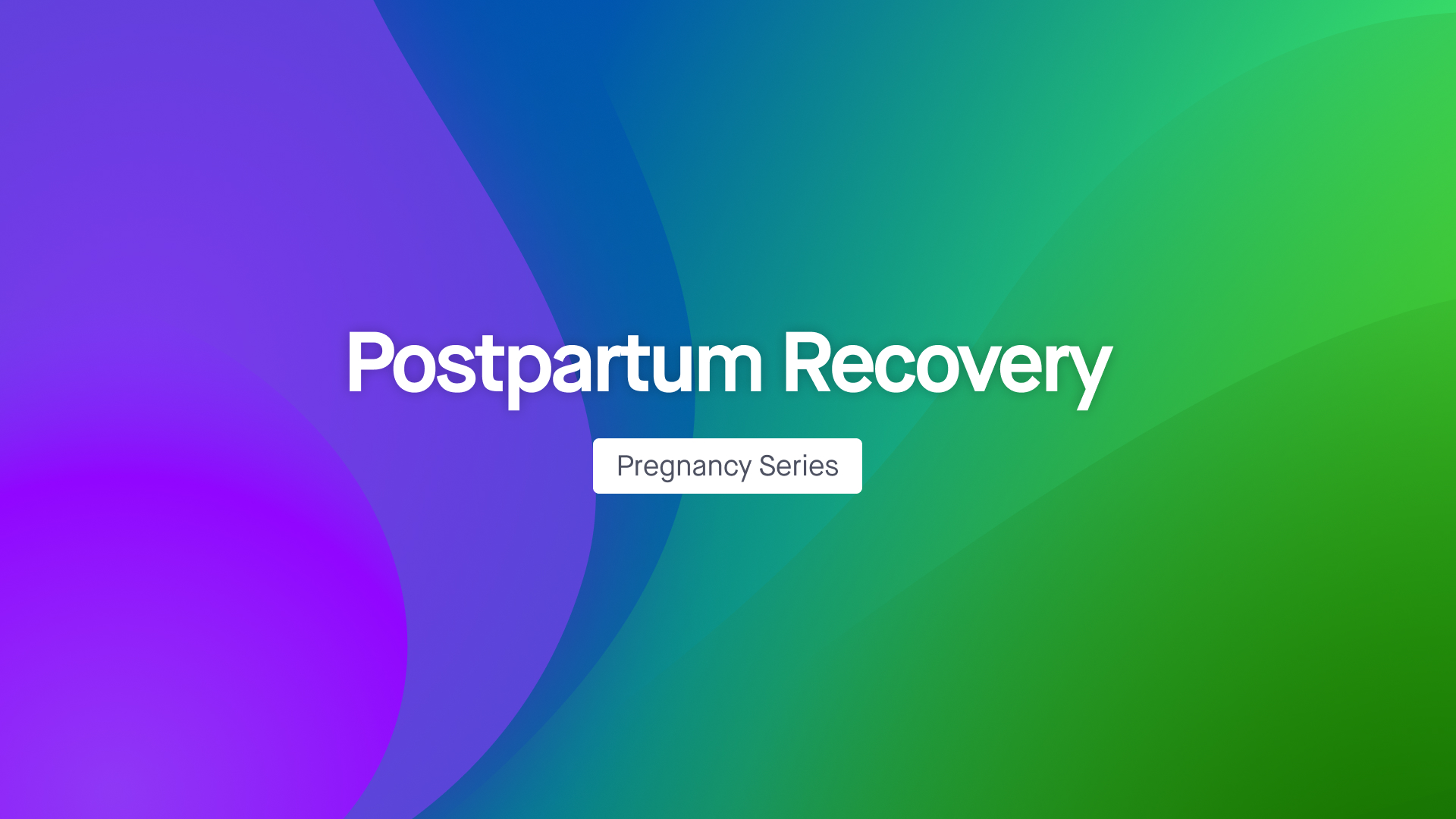 FB Postpartum Recovery: 4-Week Series to Heal After Birth Gentle Core and Mobility to Regain ...