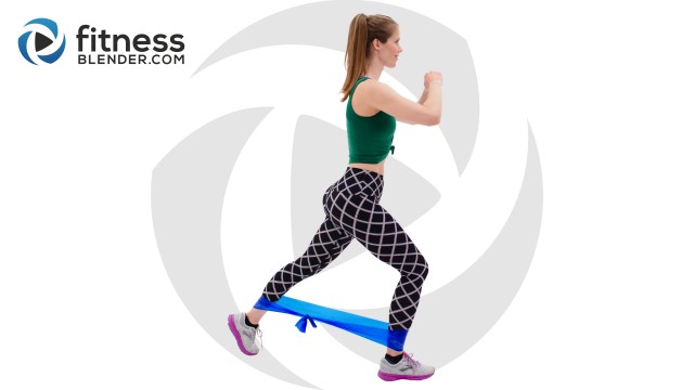 Banded Lower Body Strength Workout with HIIT Cardio | Fitness Blender